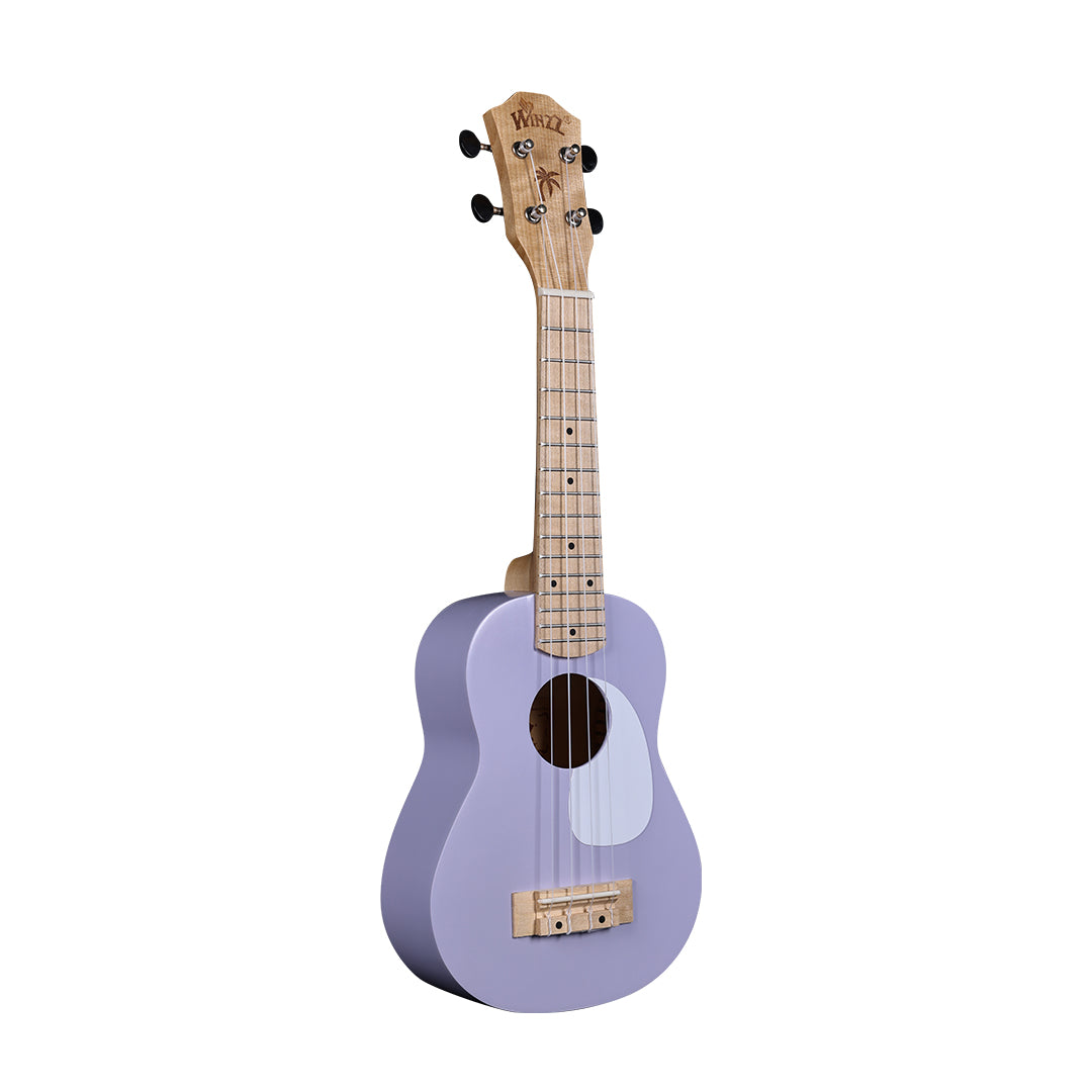 WINZZ Macaron Colors Series-AU-C00 Hawaiian Soprano Ukulele for Beginn ...